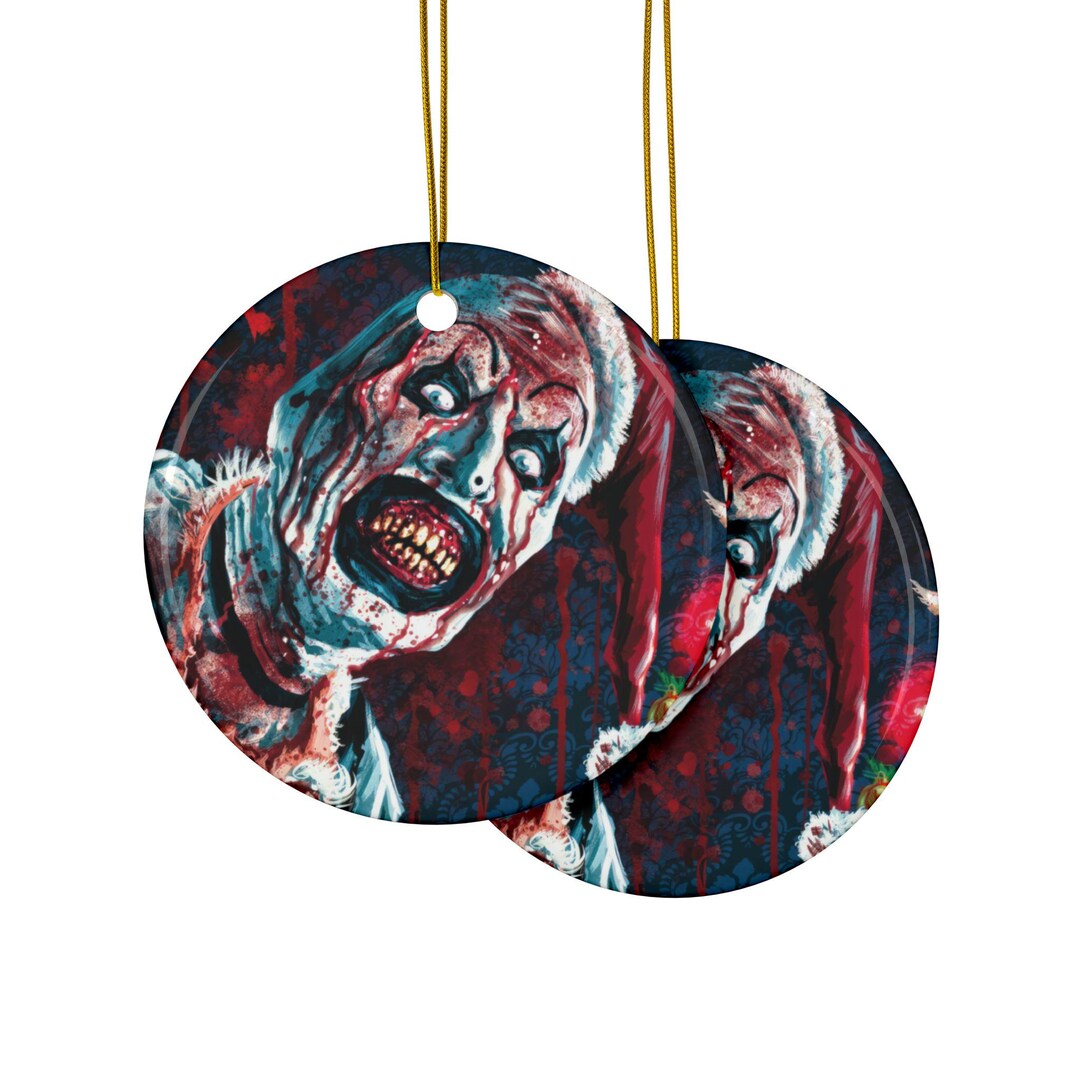 Ceramic Ornaments, Art the Clown Terrifier Double-sided Ornament ...