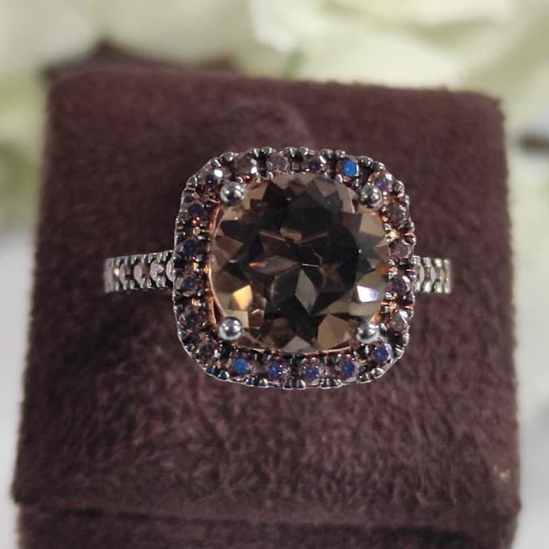 Brown Diamond Ring - Etsy