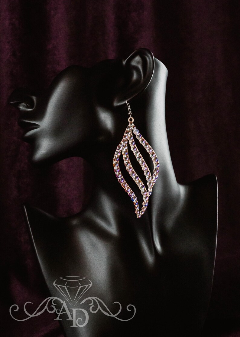 Rhinestone Earrings, Ballroom Dance Earrings, Ballroom Jewelry Earrings ...
