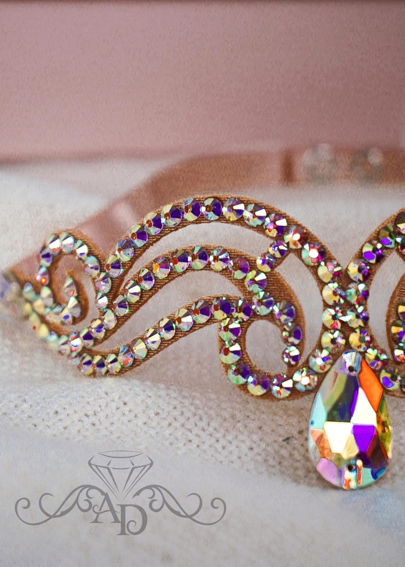 Crystal Dance Hairpiece, Hair Accessories, Bellydance Head Piece ...