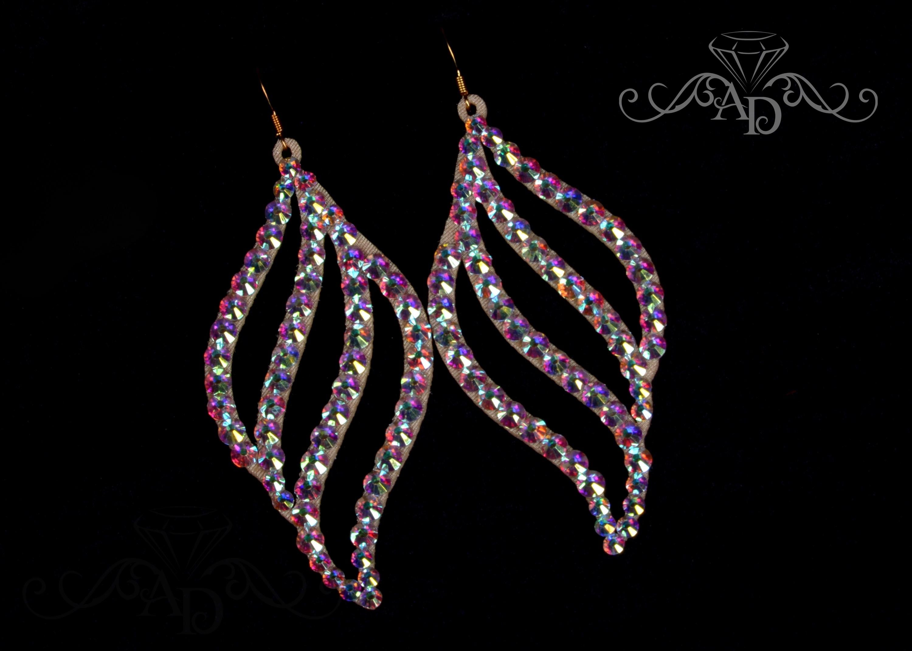Rhinestone Earrings, Ballroom Dance Earrings, Ballroom Jewelry Earrings ...