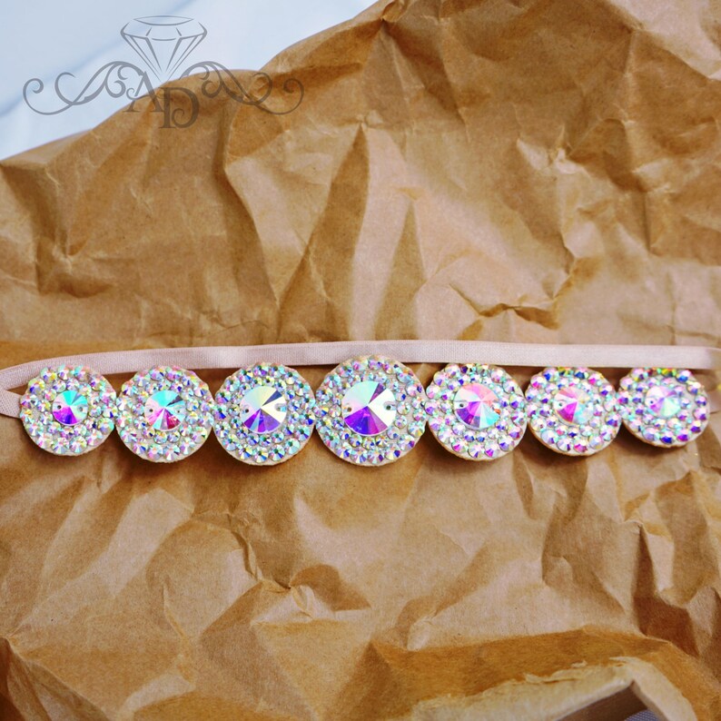 Crystal Dance Hair Piece, Bellydance Forehead Jewelry, Ballroom Hair ...