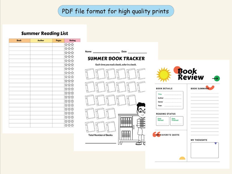 Printable Summer Planner for Kids and Parents , Daily & Weekly Schedule ...