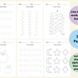Handwriting Practice Worksheets Bundle for Kids | Fine Motor Skills ...