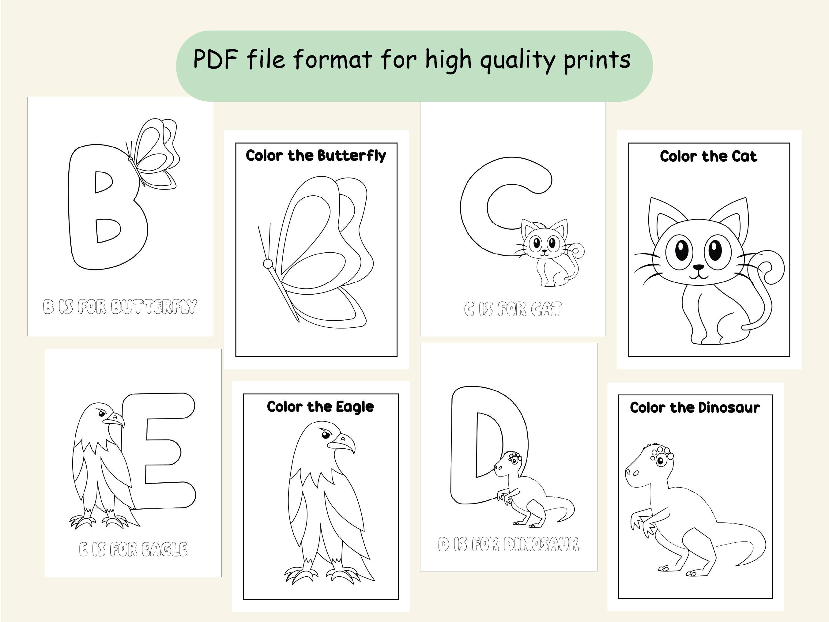 52 ABC Colouring Pages | Alphabets Colouring Worksheets | Coloring ...