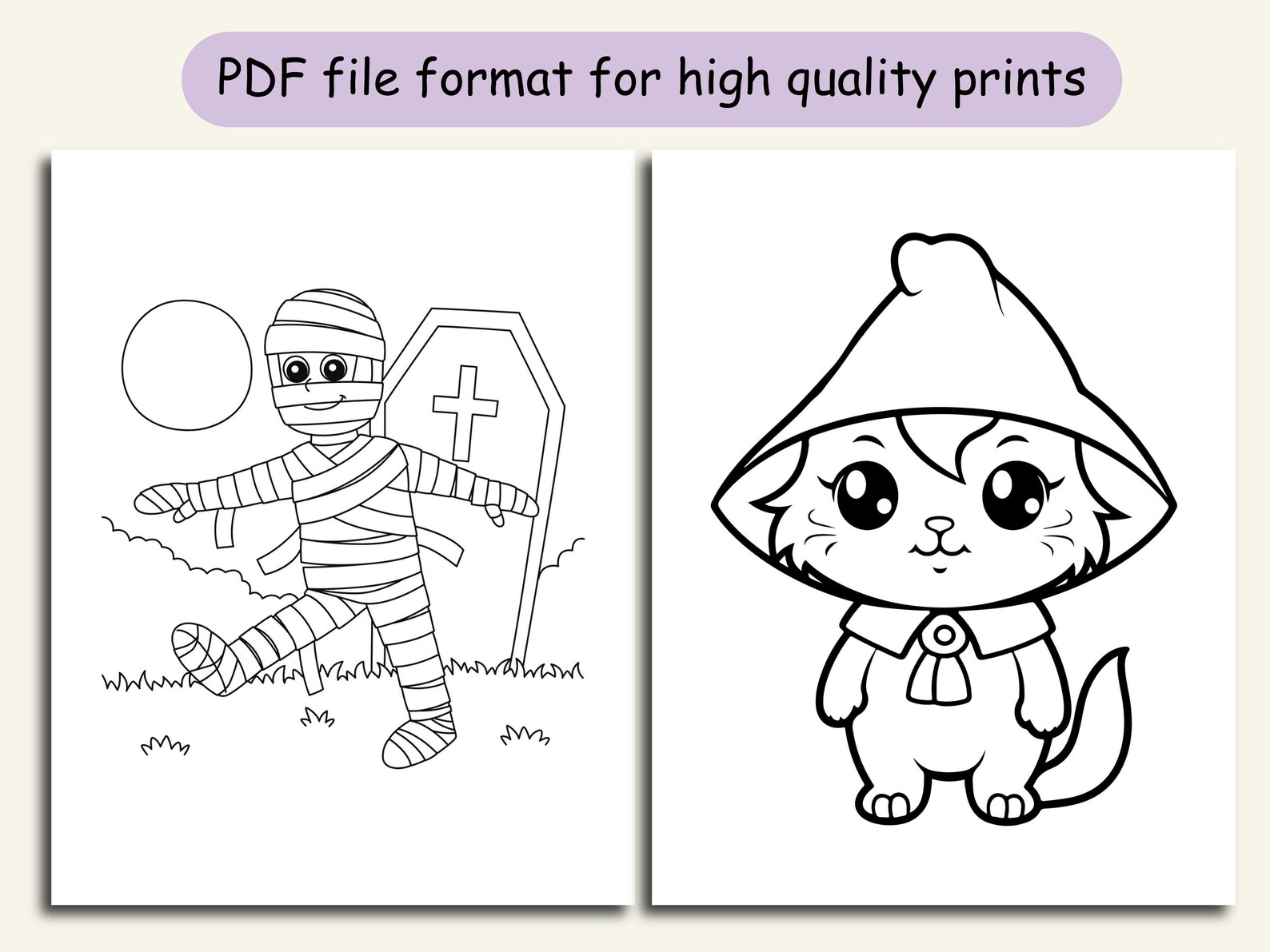 Halloween Colouring Pages Printable Bundle | 100 Spooky Halloween ...