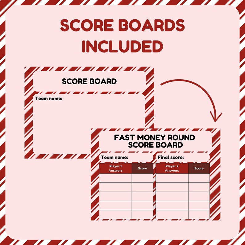 Christmas Friendly Feud Printable Game | Christmas Party Game - Etsy