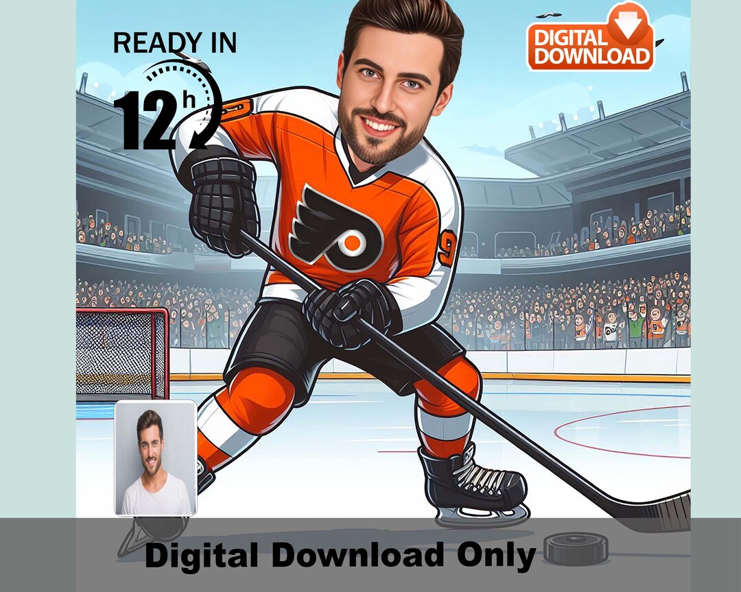 Personalized Philadelphia Flyers ICE HOCKEY Team Caricature Perfect for ...