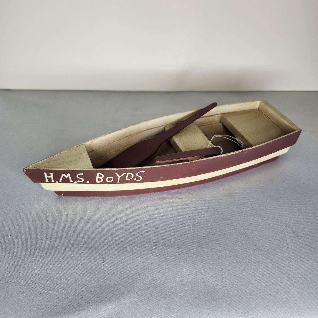 Boyd's Bears HMS Boyd's Red Wooden Display Boat - Small - Etsy