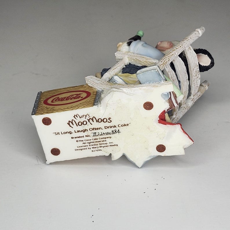 Mary's Moo-moos Coca-cola Shelf Collectible - Sit Long, Laugh Often ...