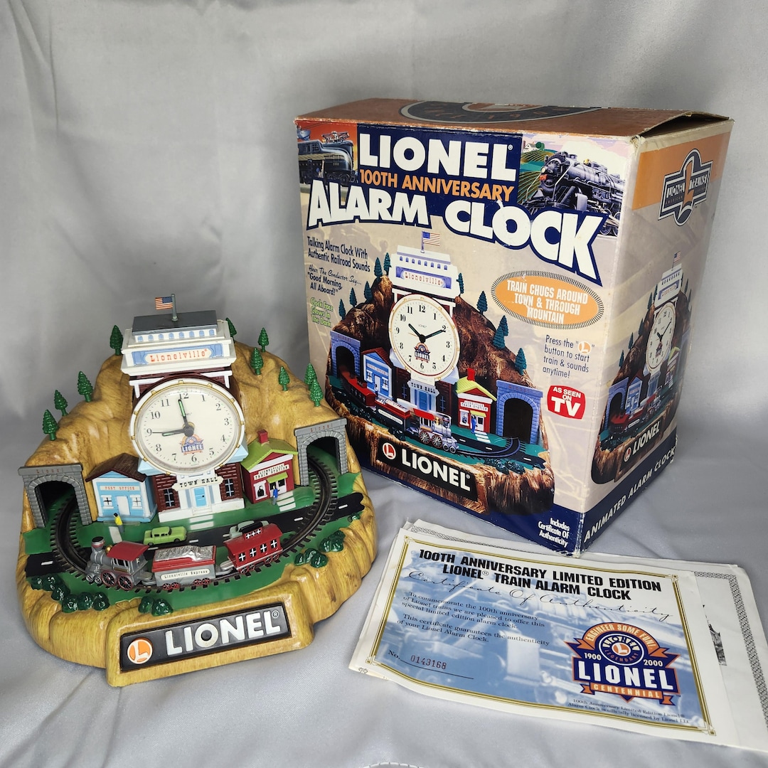 Lionel 100th Anniversary Train Alarm Clock With Train & Original Box - Etsy