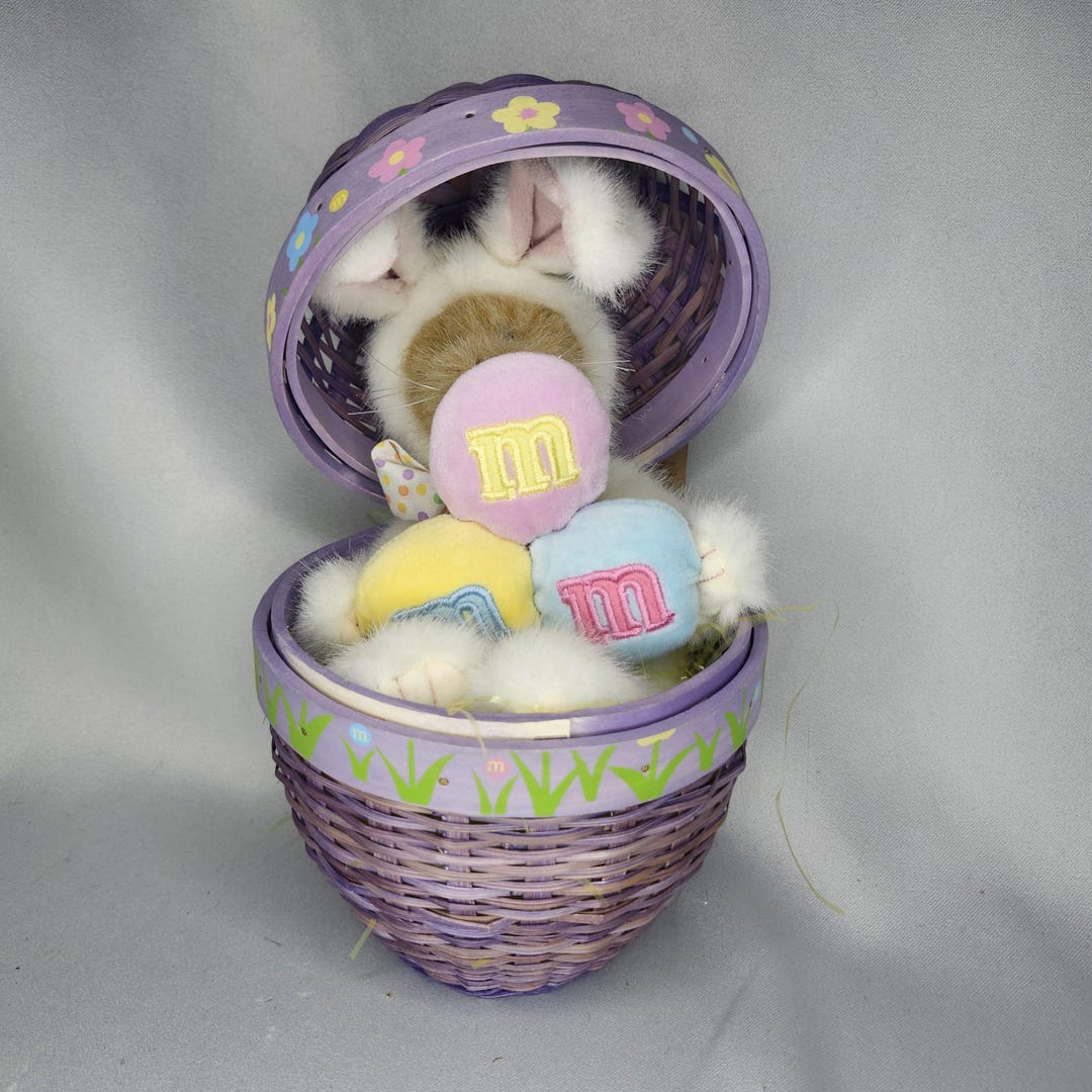 Boyd’s Collection Wicker Woven Easter Egg With Plush Easter Bunny - Etsy
