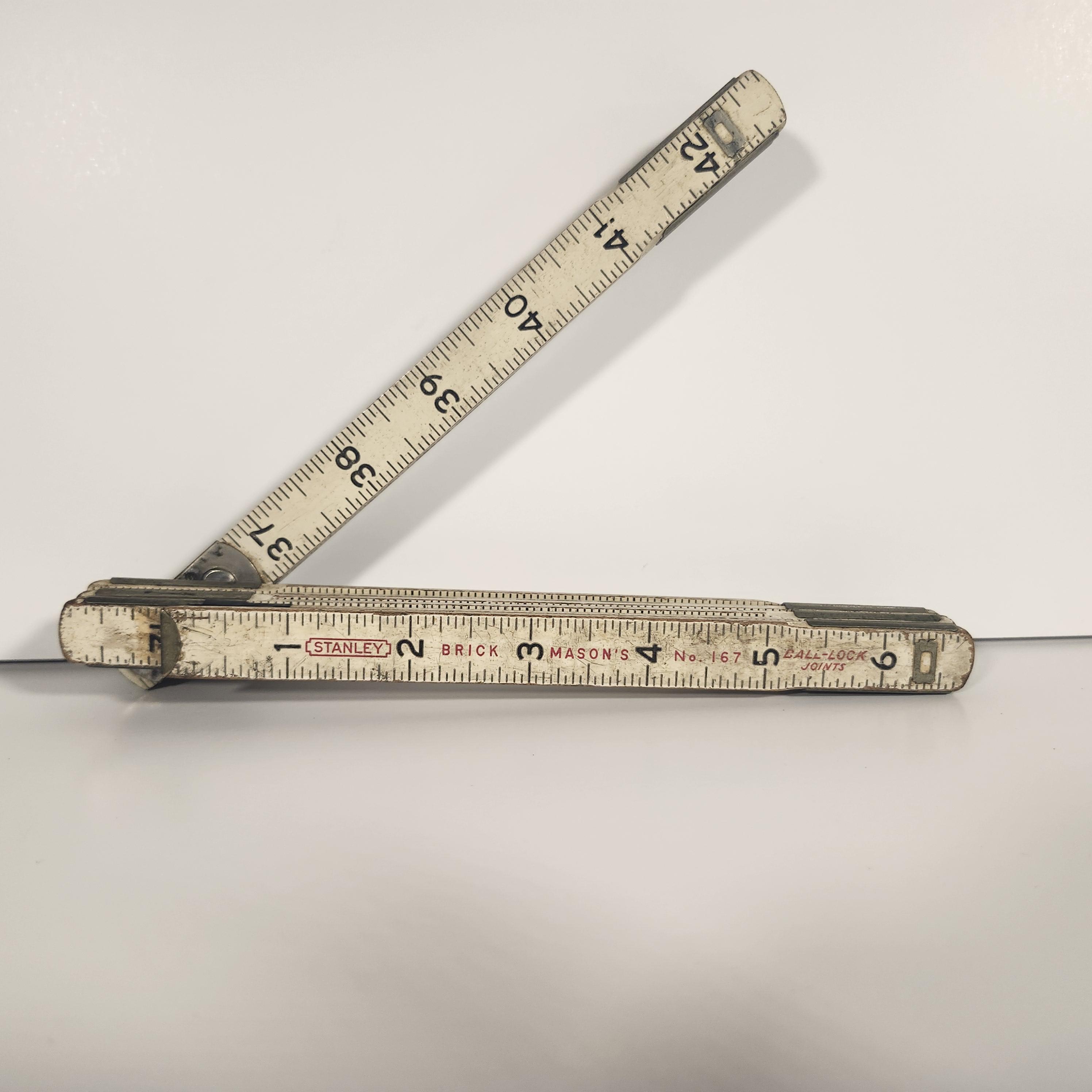 Vintage Stanley Brick Mason’s Folding Ruler No 167 - Etsy