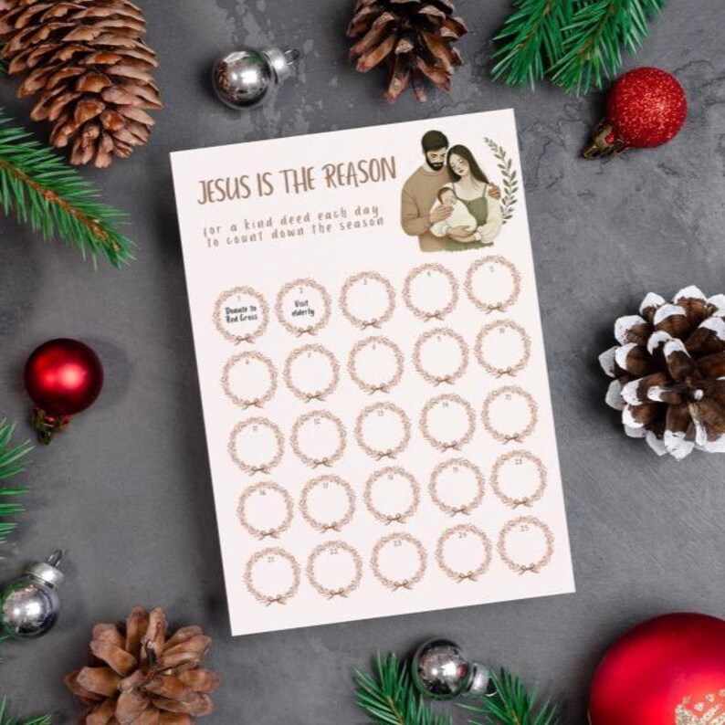 Jesus is the Reason Acts of Kindness Advent Calendar for Kids ...