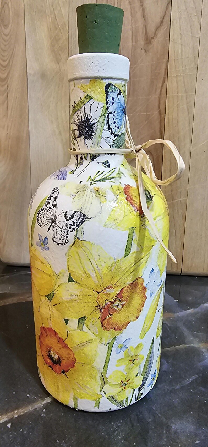 Decoupaged Bottles - Etsy