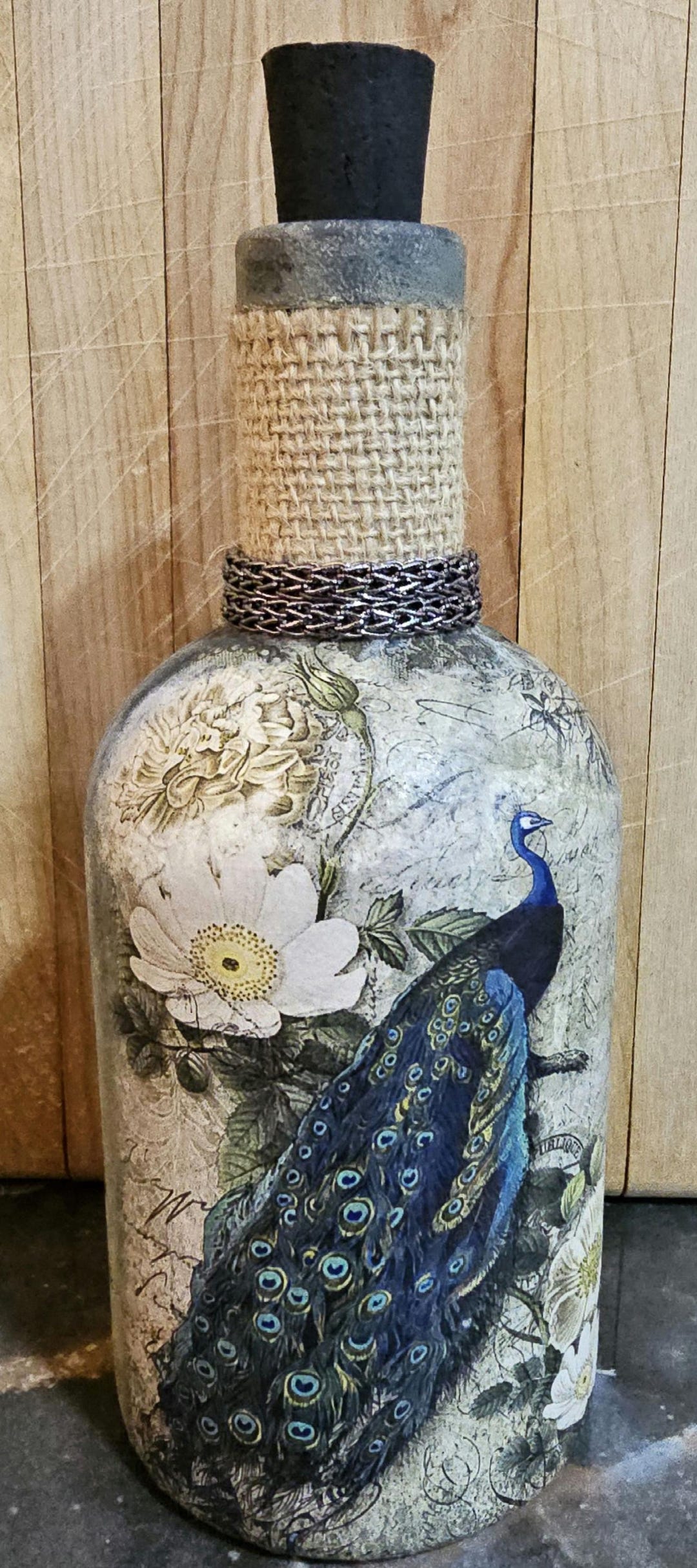 Decoupaged Bottles - Etsy