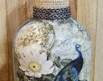 Decoupaged Bottles - Etsy