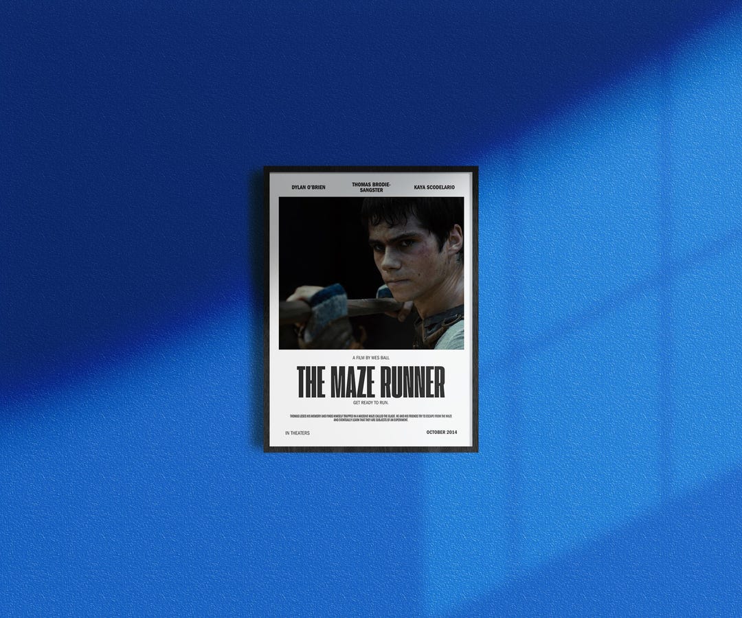 Maze Runner Minimalist Poster – Dystopian Movie Art Print – Sci-fi ...