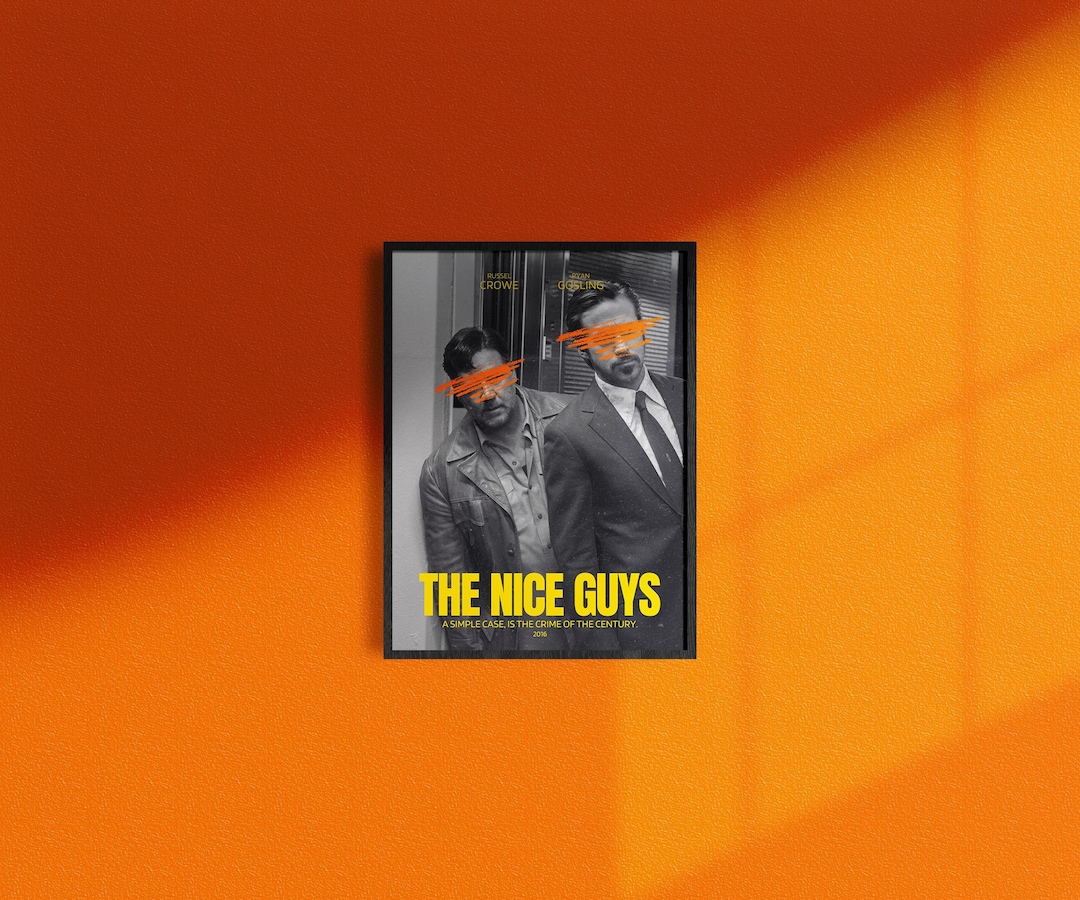 The Nice Guys Poster – Grunge Movie Art Print – Retro Aesthetic Wall ...