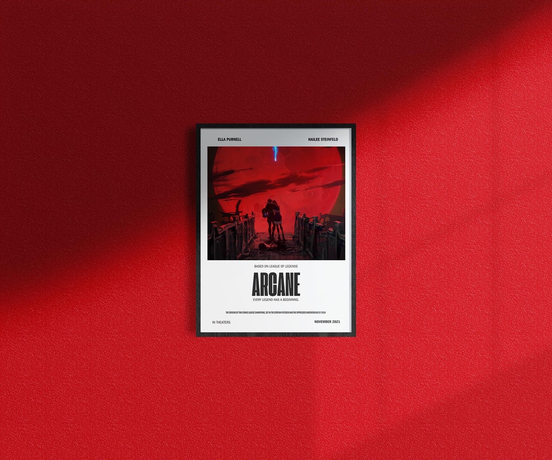 Arcane Minimalist Poster – League of Legends Art Print – Animated ...