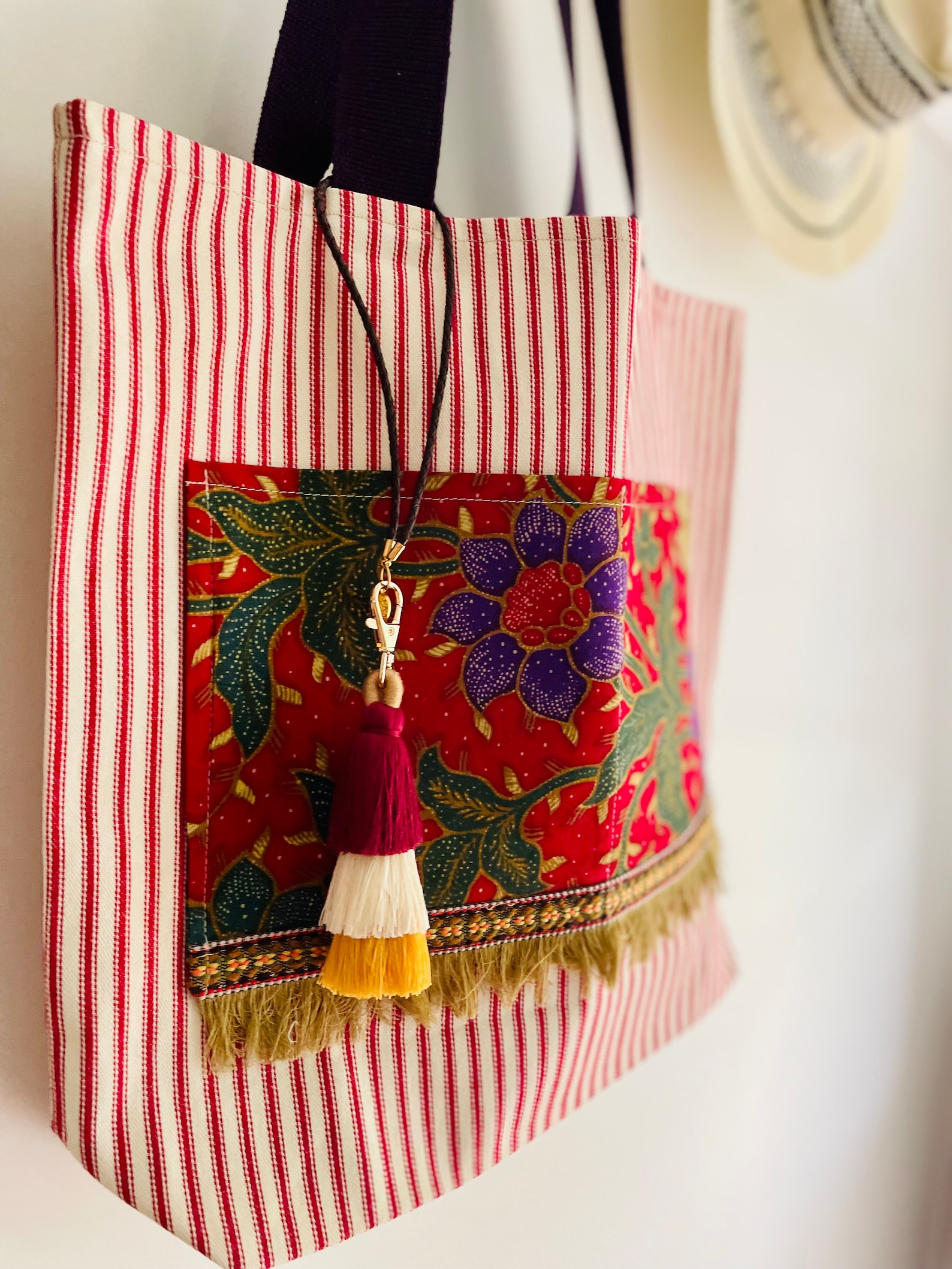 Colorful and Whimsical, Large Tote Bag. Perfect for Summer Outings and ...