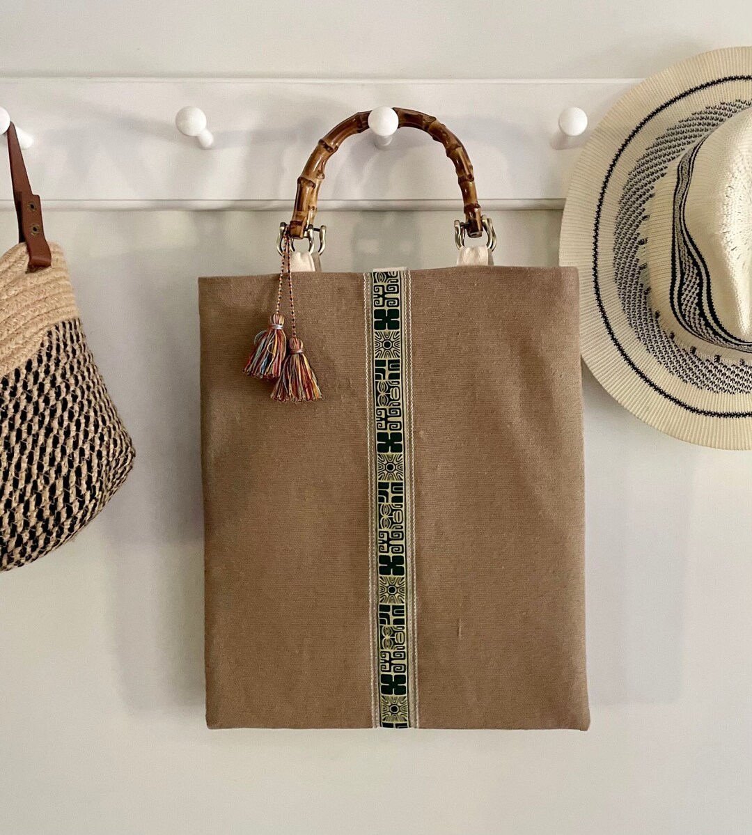 Cottage Farmhouse Charm Meets Wordly Style in This One-of-a-kind Tote ...