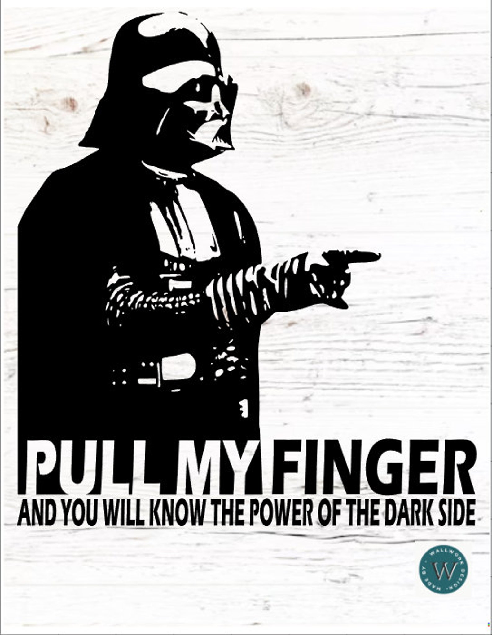 Darthvader Pull My Finger SVG File, Dadjoke, Star Wars, Darth Vader - Etsy