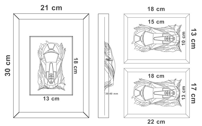 Art 3D Frame Toyota Supra Mk3 - Etsy