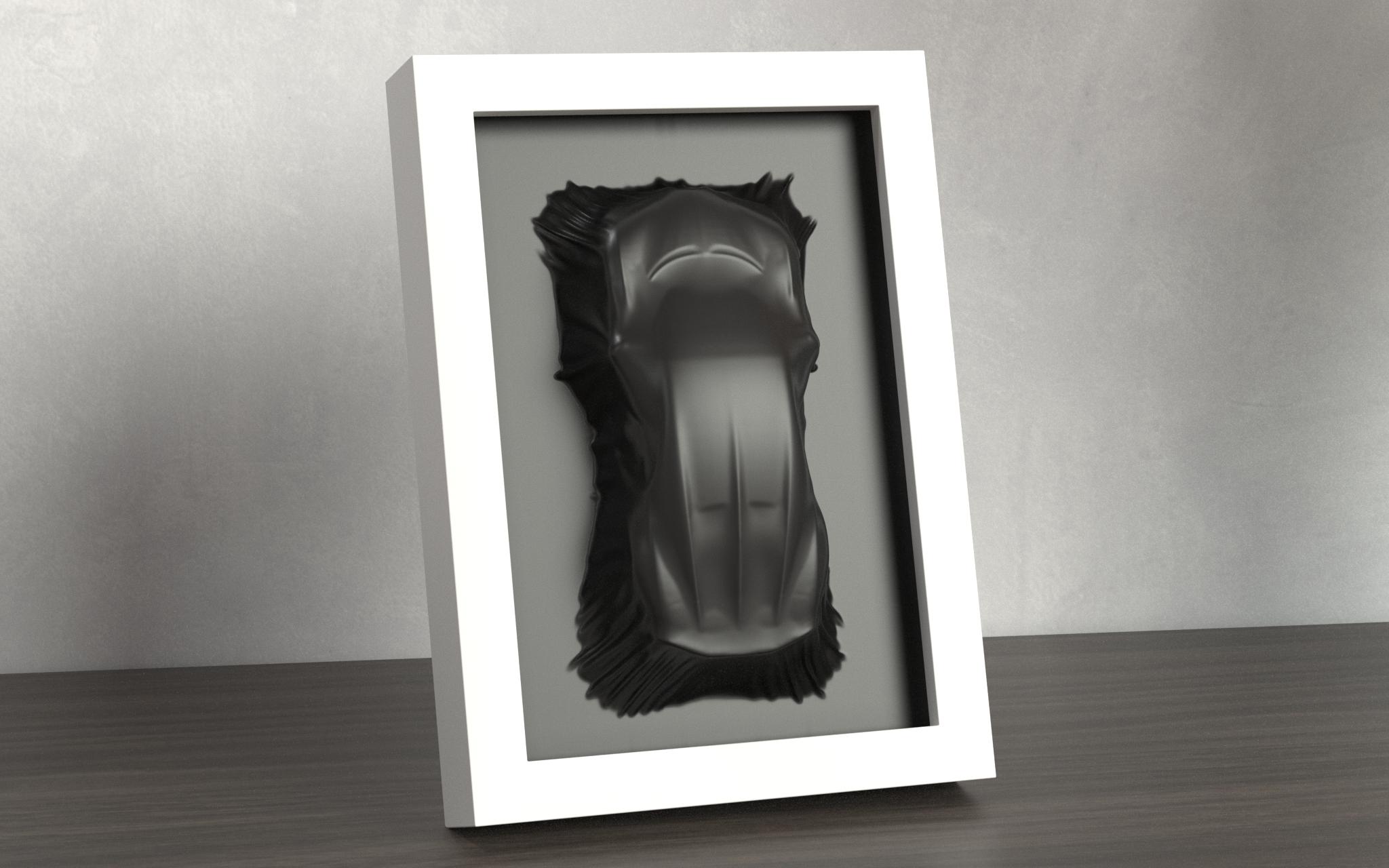 BUGATTI Chiron Art 3D Frame - Etsy