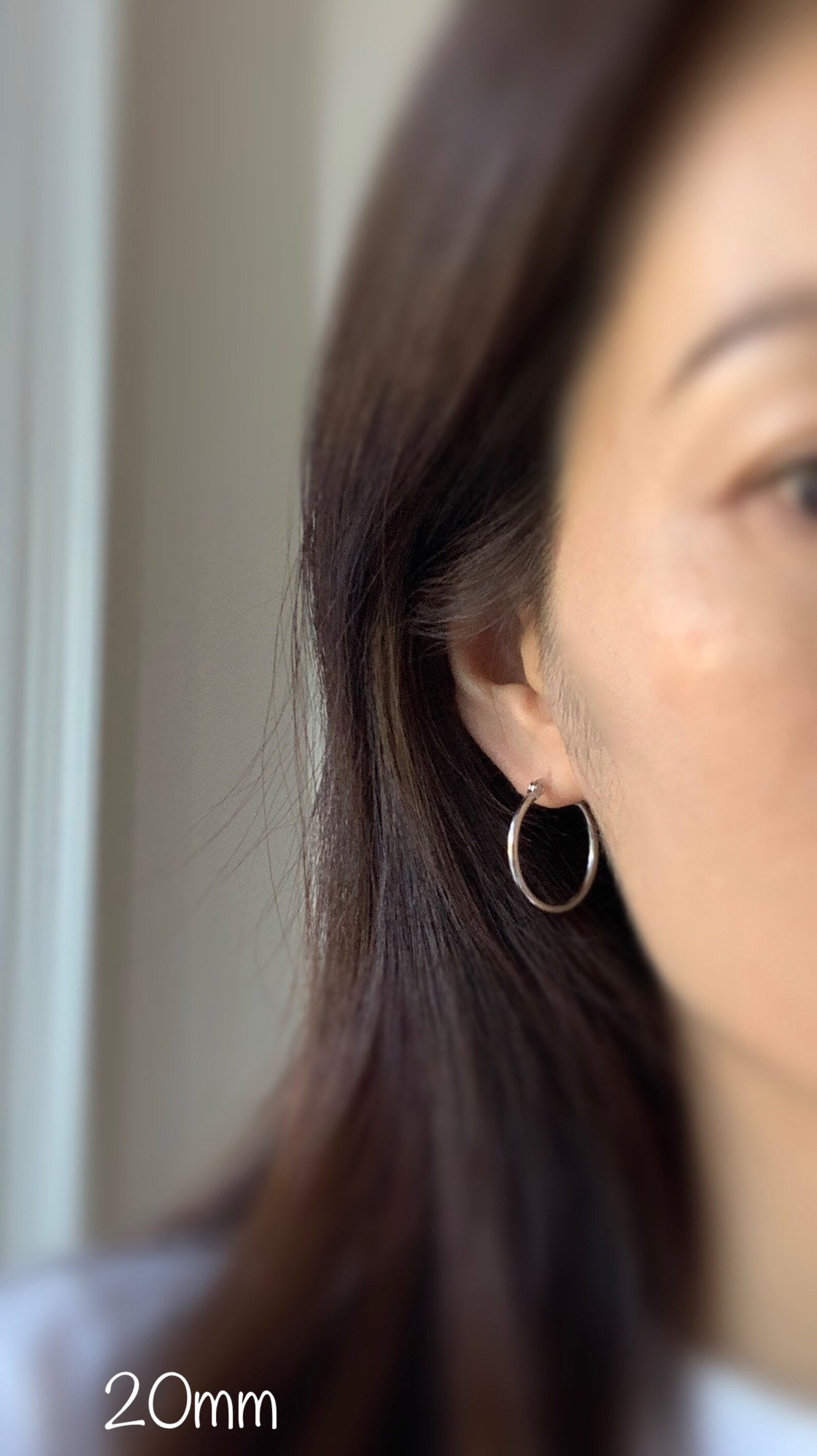 Silver Hoops Stainless Steel Hoops Medium Hoops Everyday - Etsy