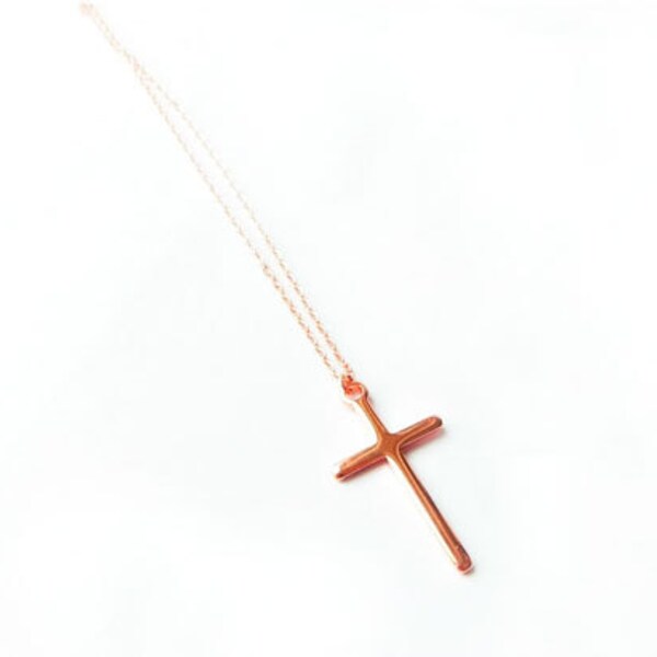 Long Cross Necklace - Etsy