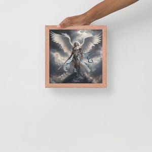 Archangel Michael Print / Saint Michael Archangel Wall Art / Battle ...