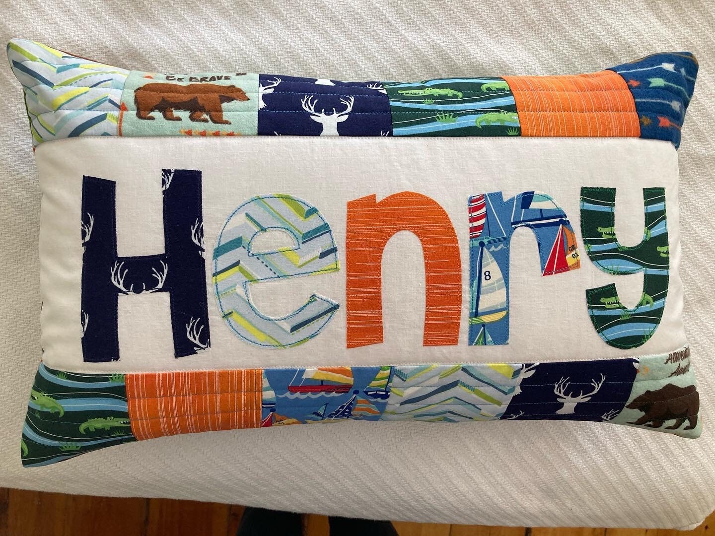 Custom Kid's Name Pillow 12 X 20 - Etsy