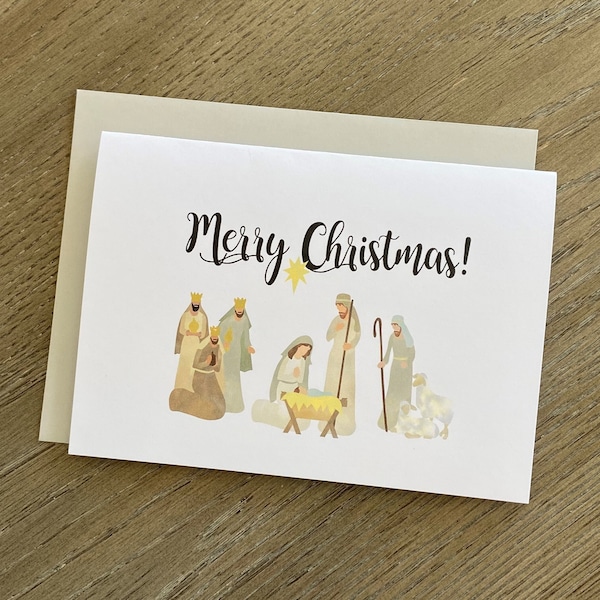 Religious Christmas Cards - Etsy