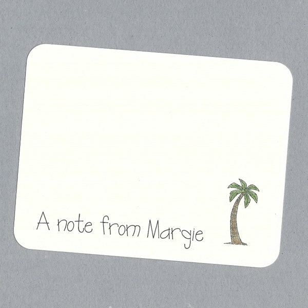 Palm Tree Note Cards - Etsy
