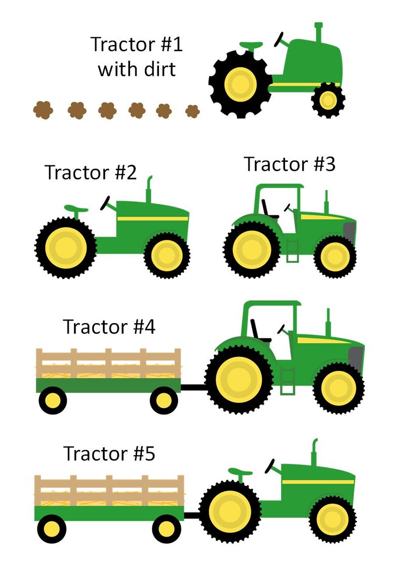 Tractor Note Cards Boys Tractor Cards Kids Tractor Note - Etsy