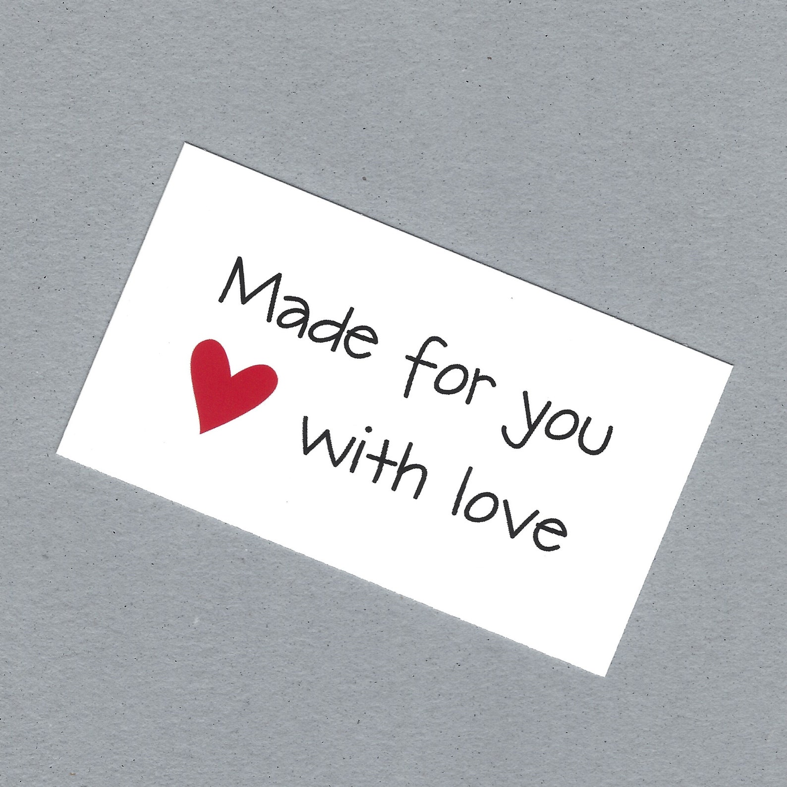 Custom Made With Love Tags Custom Handmade Craft Tags | Etsy