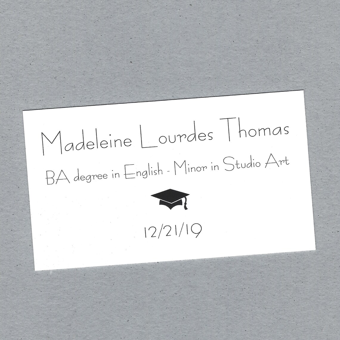 Graduation Insert Cards Graduation Announcement Insert | Etsy