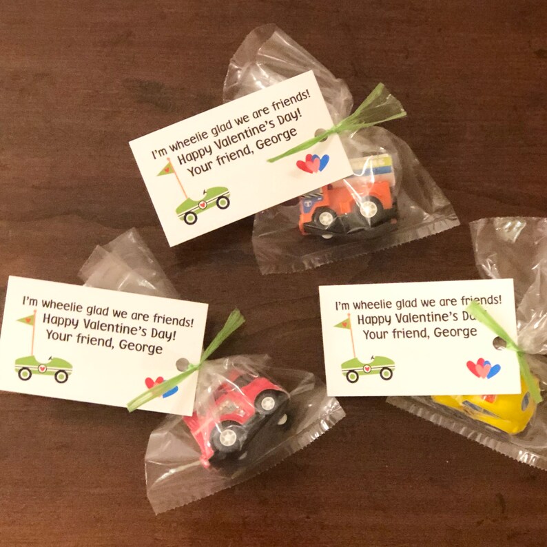 Valentine's Day Treat Bag Tags Valentines Party Favor - Etsy