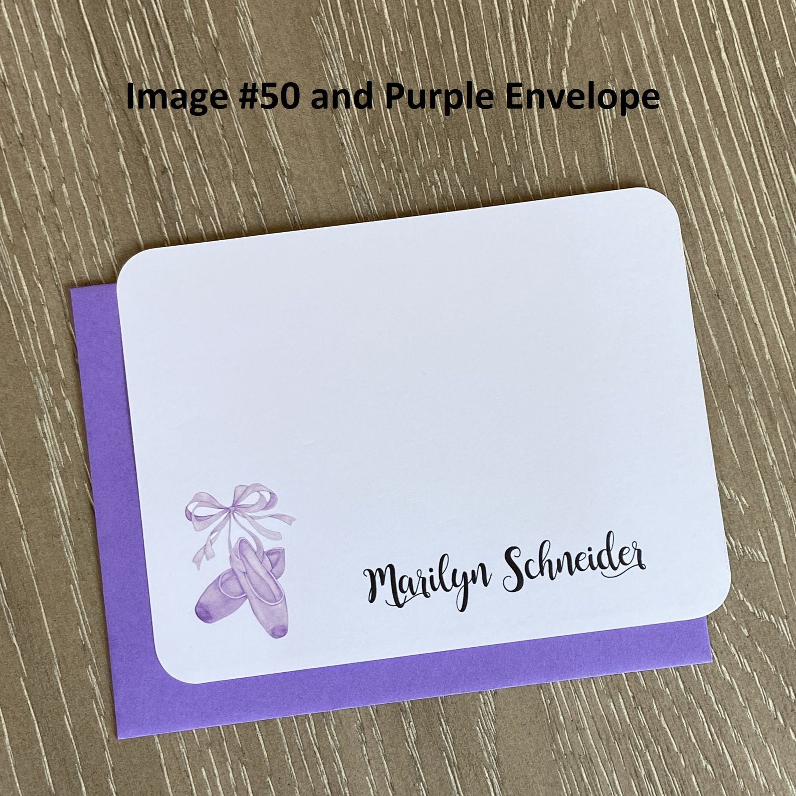 Ballet Slipper Cards Ballet Note Cards Ballet Thank You - Etsy