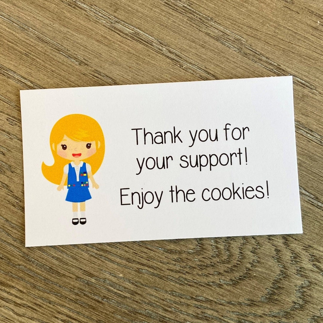 Scouts Thank You Tags - (set of 10) Scouts Cookie Delivery Tags, Cookie ...