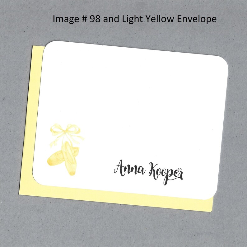 Ballet Slipper Cards Ballet Note Cards Ballet Thank You - Etsy