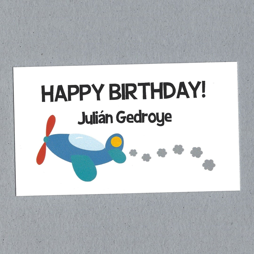 Airplane Calling Cards - (set of 10) Airplane Toddler Gift Enclosure ...