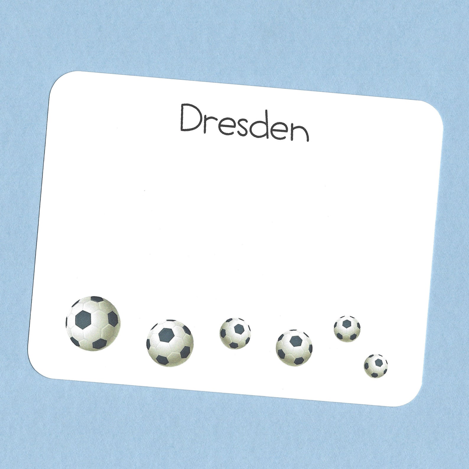 Soccer Balls Note Cards Kids Soccer Cards Custom Soccer | Etsy