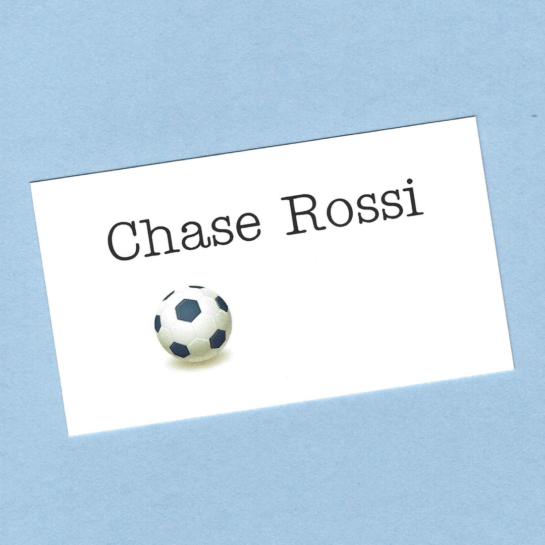 Soccer Ball Calling Cards - Boys Gift Enclosure Cards, Boys Soccer ...