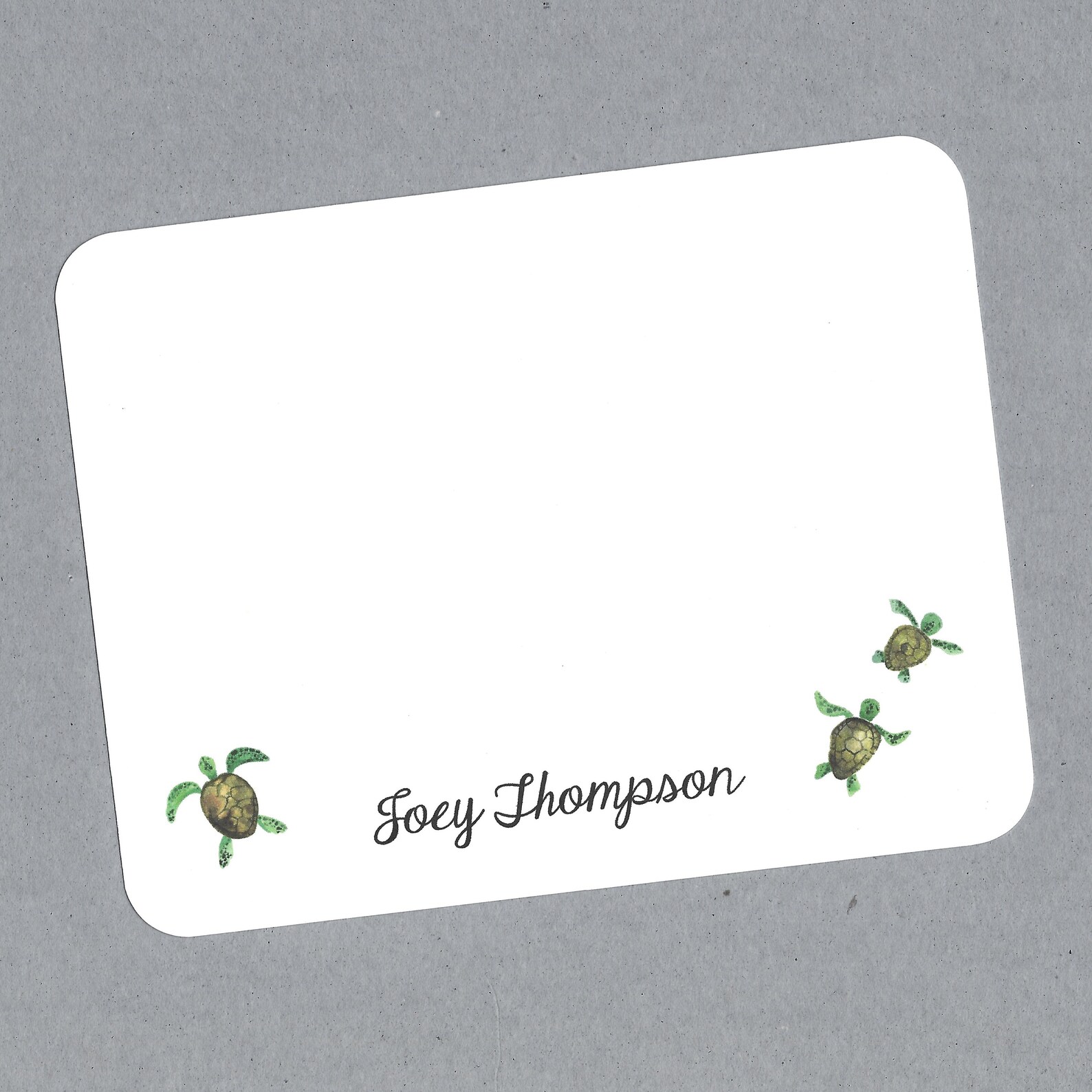 Sea Turtles Cards Flat Sea Turtles Note Cards Sea Turtles - Etsy