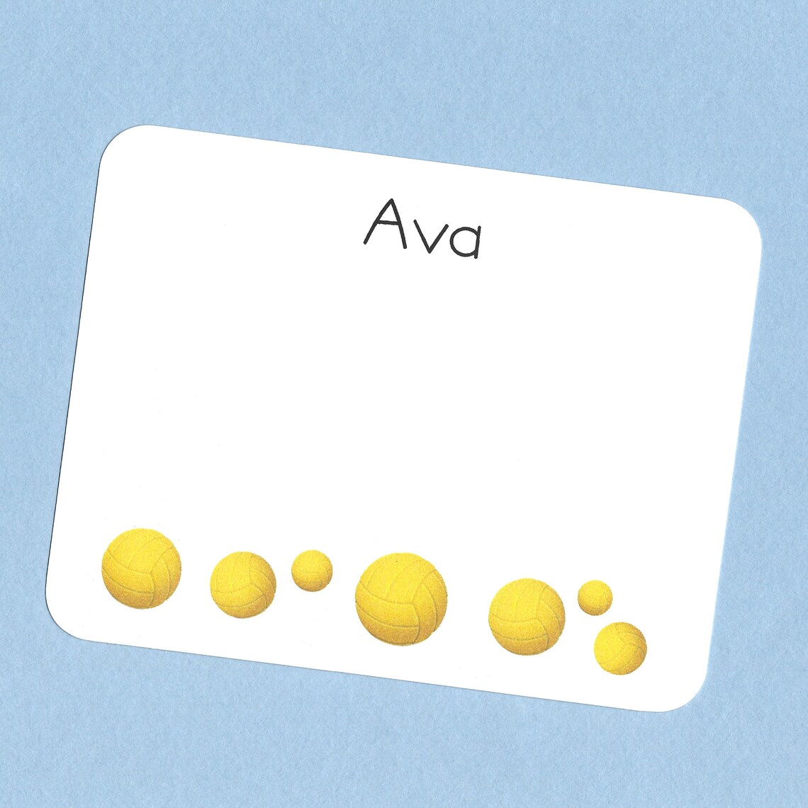 Tennis Ball Cards Tennis Note Cards Custom Tennis Cards | Etsy