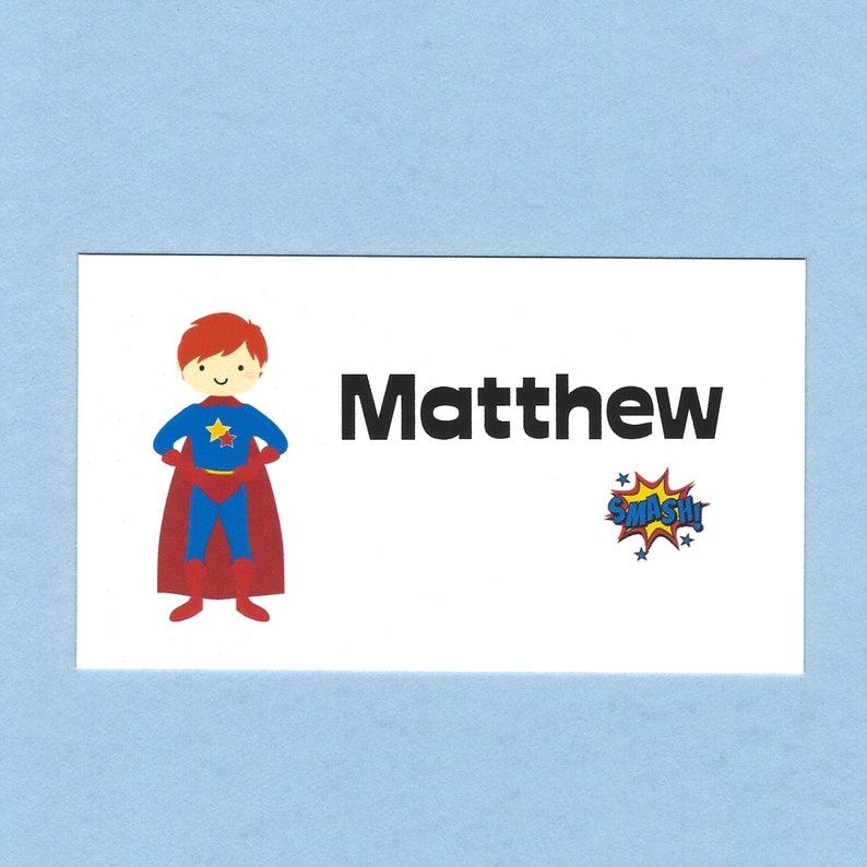 Super Hero Boy Cards Superhero Boy Party Super Kid Cards - Etsy