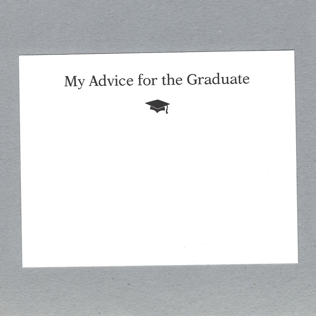 Graduation Advice Cards Graduation Note Cards High School - Etsy
