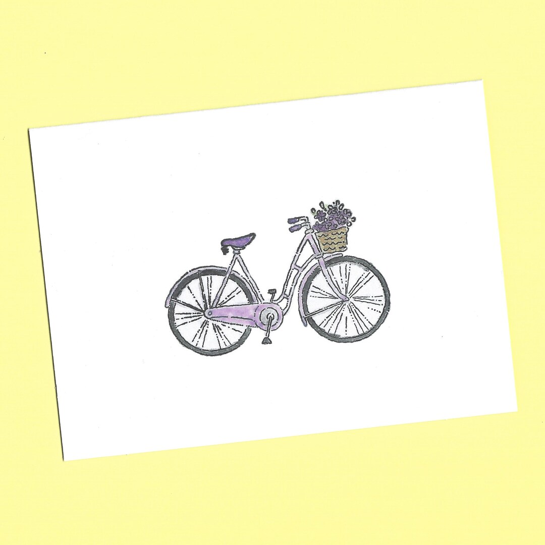 Bicycle Folding Note Cards - (set of 10) Tricycle Cards, Folding Bike ...